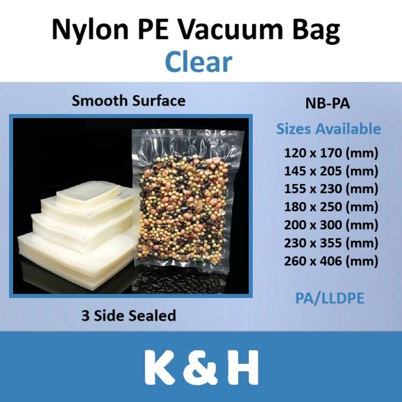 Beg Vakum / Vacuum Plastic Bag / Smooth Surface Plastic Vacuum Bag / 3 ...