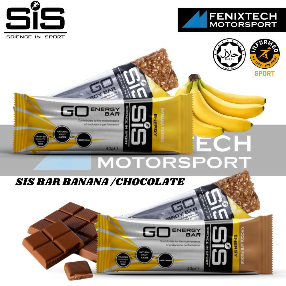 Science in Sport SIS Go Energy Bar 40g ( Chocolate Fudge / Banana Fudge ...