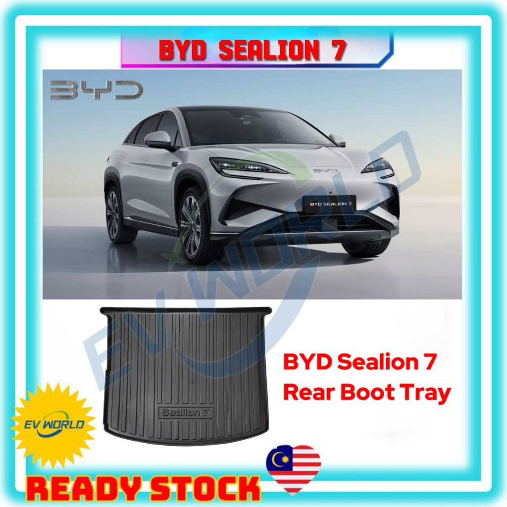 【B344 READY STOCK】New BYD Sealion 7 TPE Boot Mat Rear Trunk Boot Tray ...