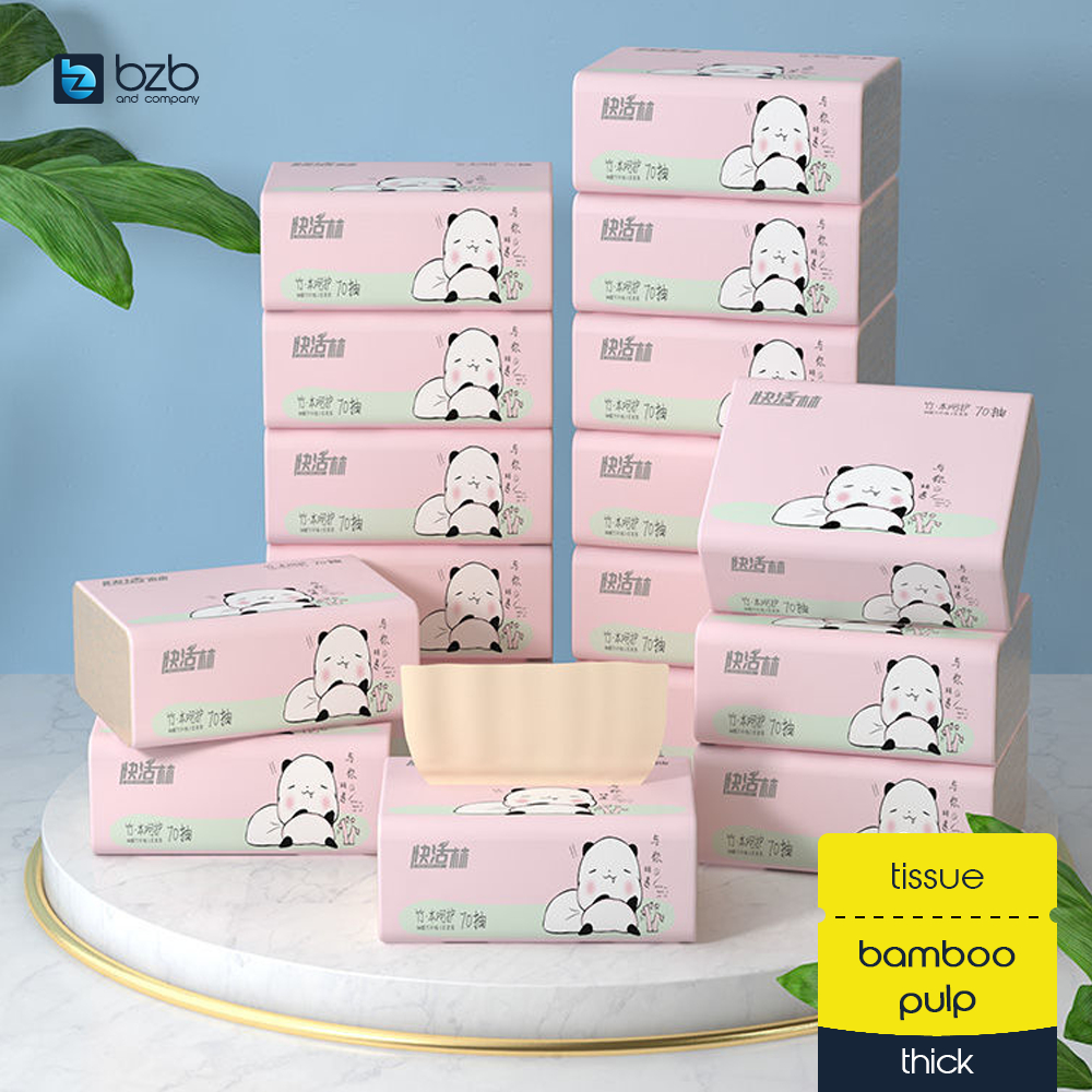 Thick 3 Ply Multi Usage Purposes Bamboo Pulp Tissue Economical Grade ...