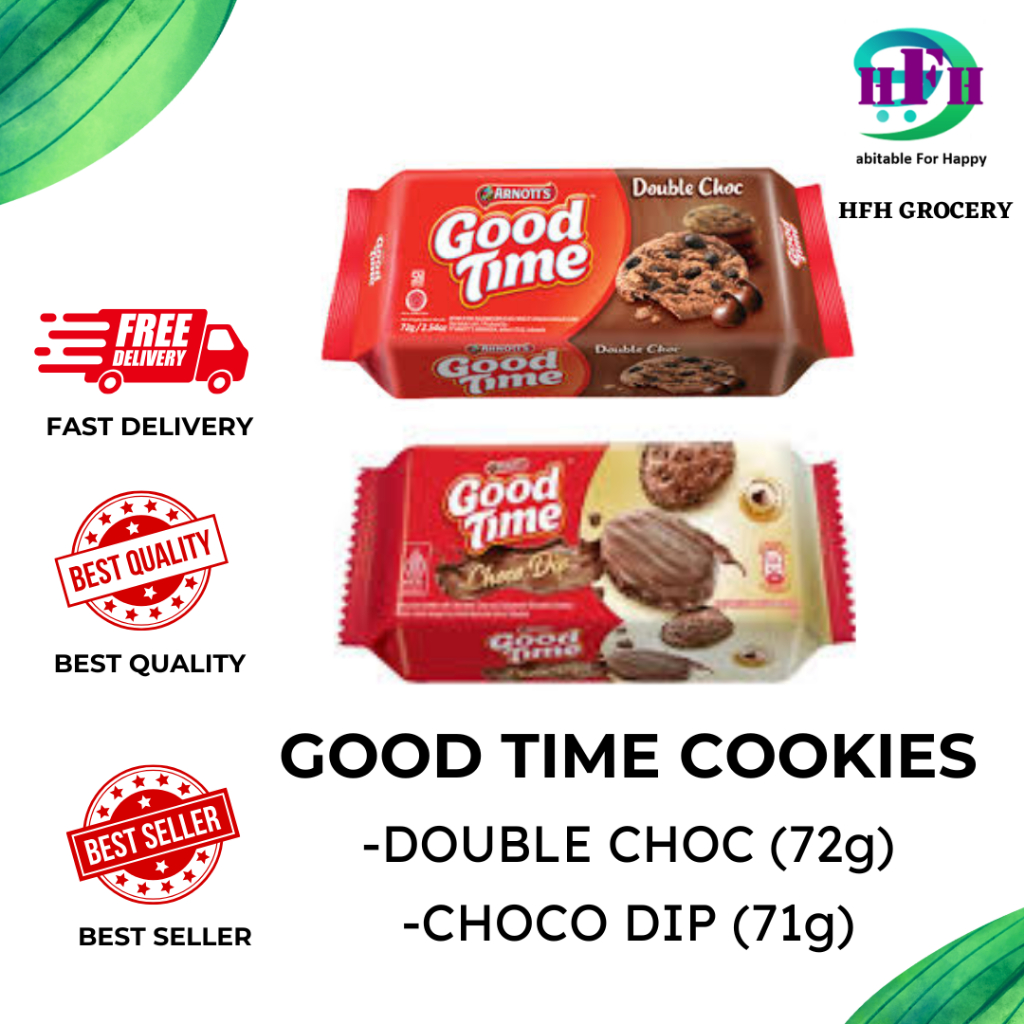 🔥 ARNOTT'S GOOD TIME COOKIES - DOUBLE CHOC / CHOCO DIP 🔥 | Shopee Malaysia