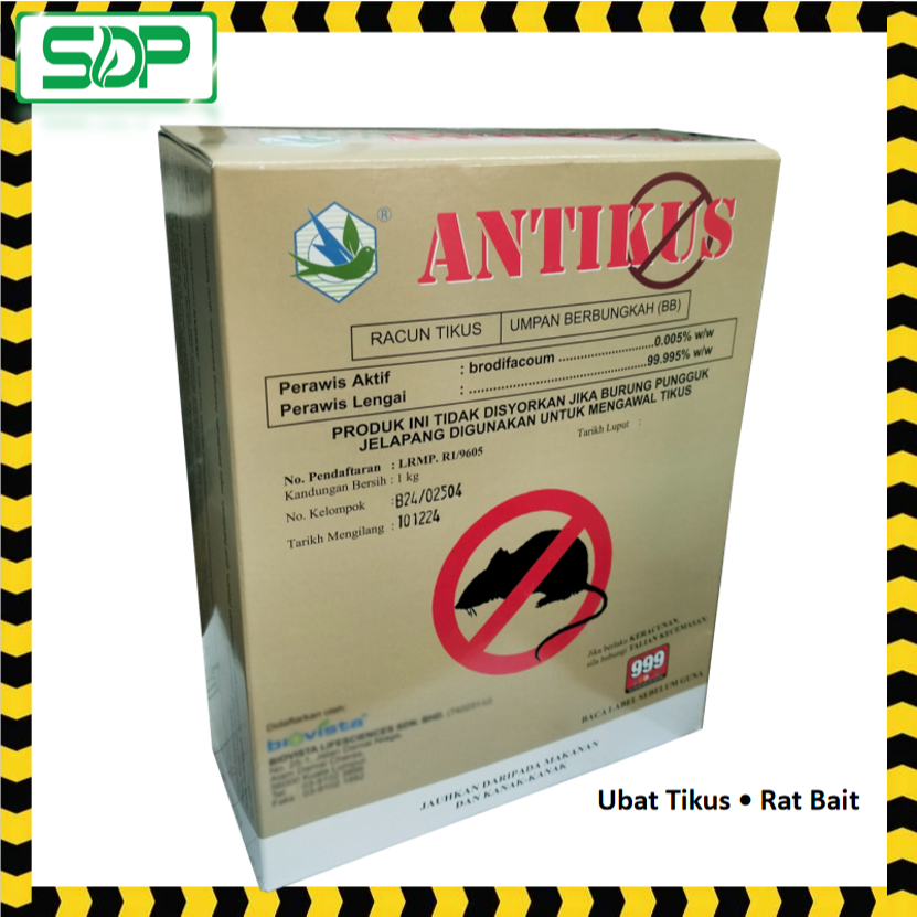 ANTIKUS 1kg Rat Bait Effective!! Ubat Tikus Berkesan!! Rat Poison ...