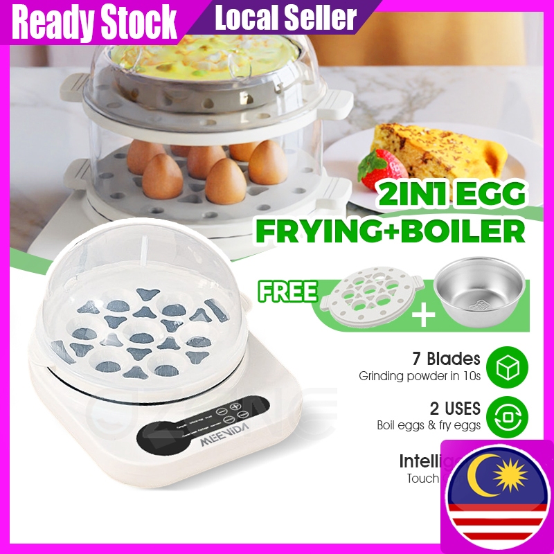Egg Boiler Egg Steamer 200W Half Boiled Egg Maker Automatic Multifunctional Telur Separuh Masak ...