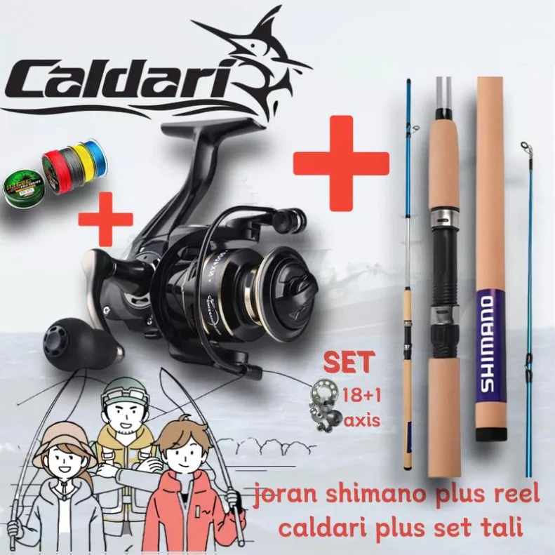 DAIWA joran pancing set joran pancing set fishing reel rod spinning ...