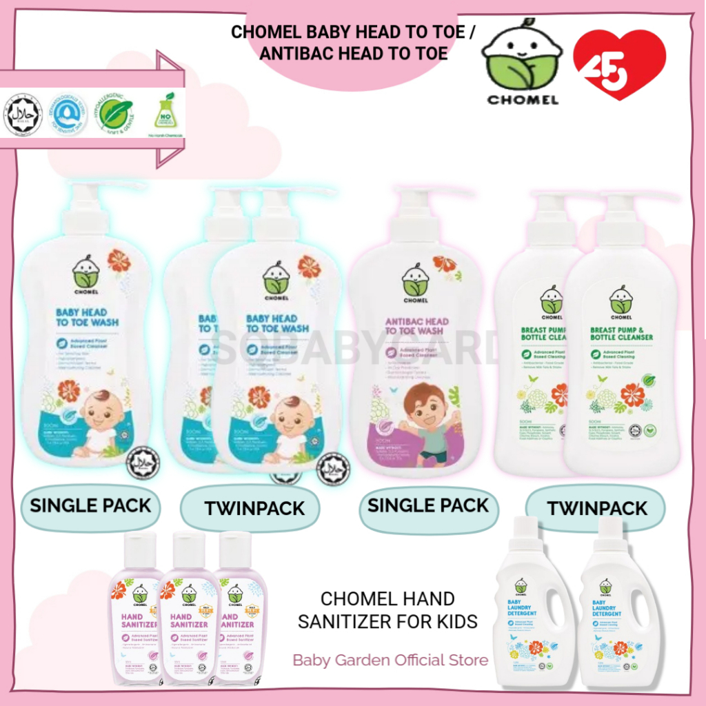 CHOMEL Baby 2 x Head To Toe Wash 500ML *READY STORE* BABY HTT | Shopee ...
