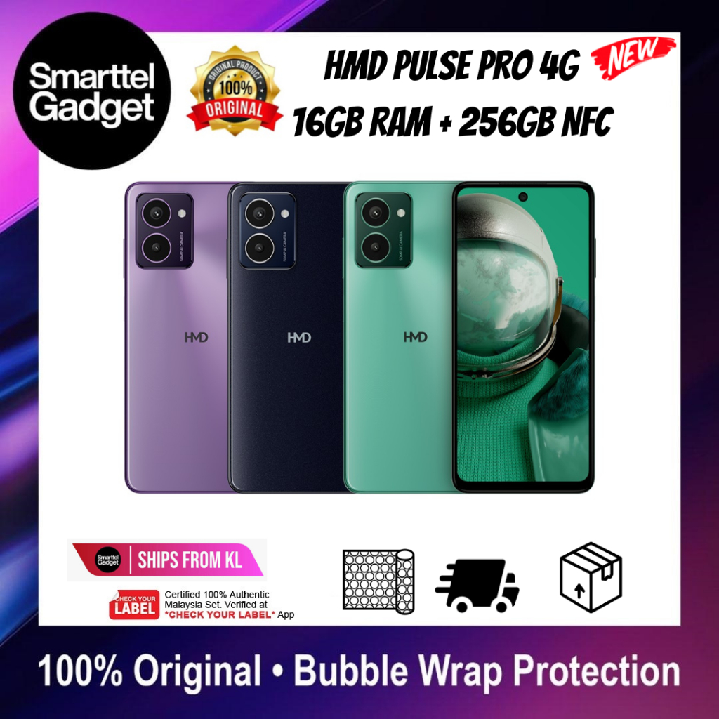 Nokia HMD Smartphone Pulse Pro (16GB+256GB) 1 Year Swap Service for Warranty | Shopee Malaysia