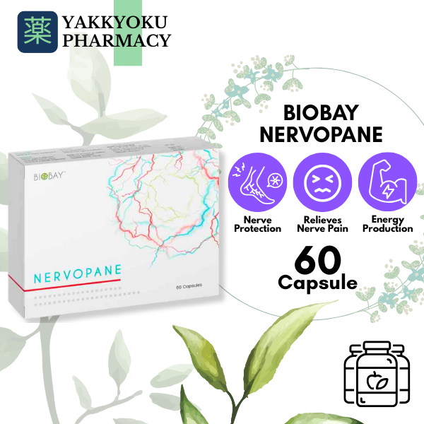 BIOBAY Nervopane 60s Vitamin B Complex Alpha Lipoic Acid Nerve Pain Repair Vitamin Joints Energy ...