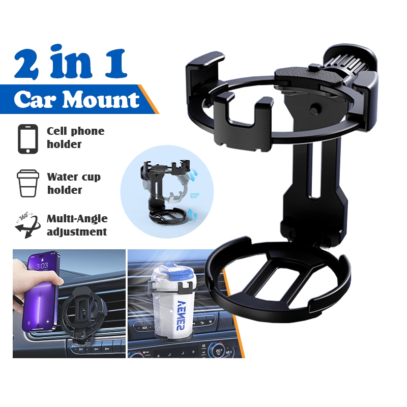 Car Cup Drink Holder 2in1 Multifunctional Car Vent Bracket Car Bottle ...