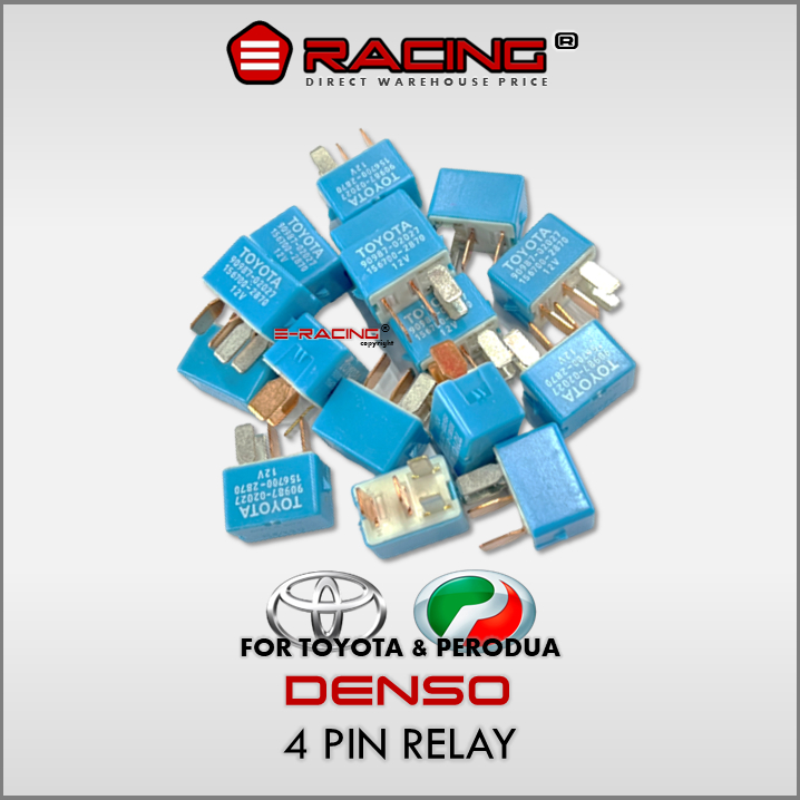 DENSO Blue 4 Pins Head Lamp Multipurpose Power Car Relay (JAPAN) Waja ...