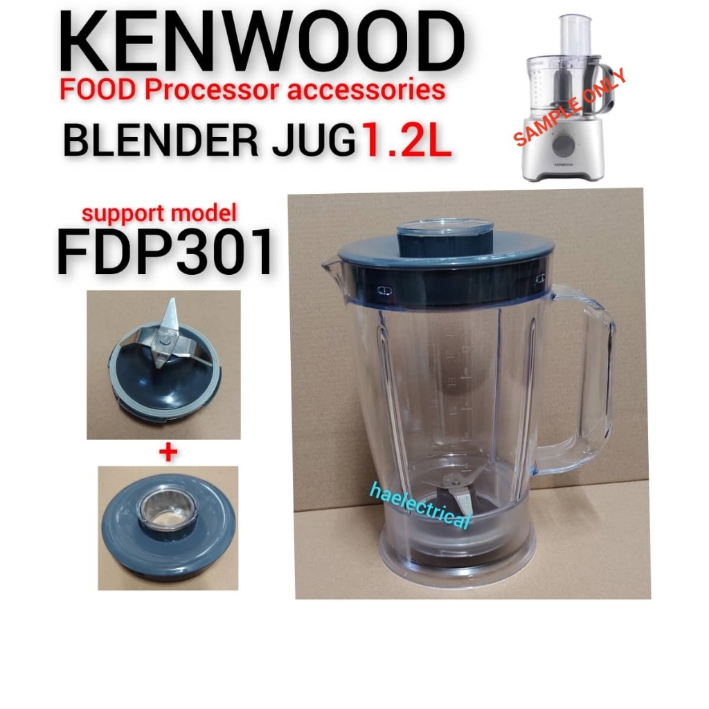 (OEM) Kenwood Food Processor Blender Jug (1.2Liter) For Kenwood FDP301 ...