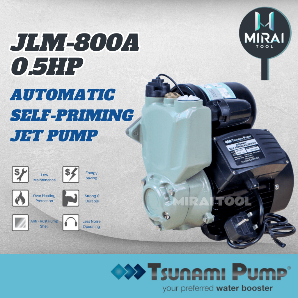 Tsunami JLM-800A Automatic Self-Priming Pump | Shopee Malaysia