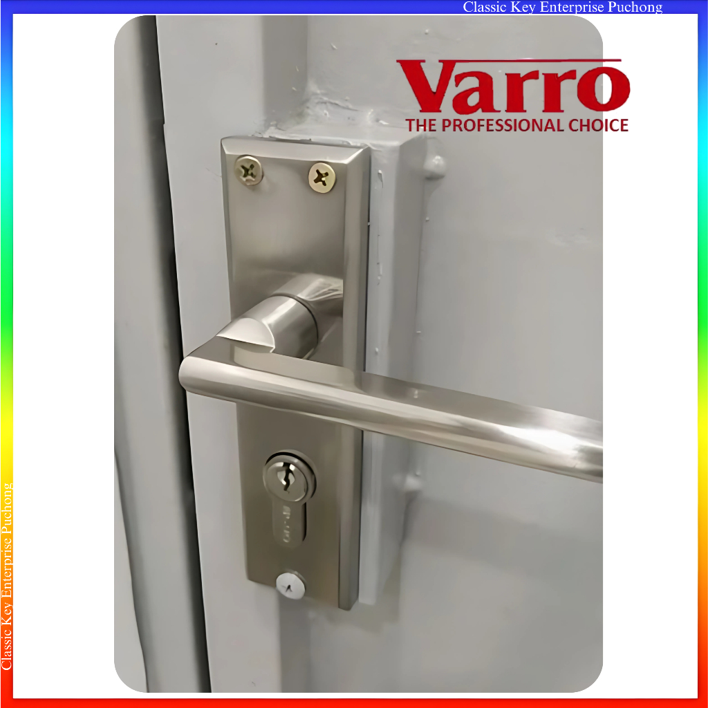 VARRO LEVER MORTISE LOCKSET WITH 60MM EURO PROFILE CYLINDER | Shopee ...