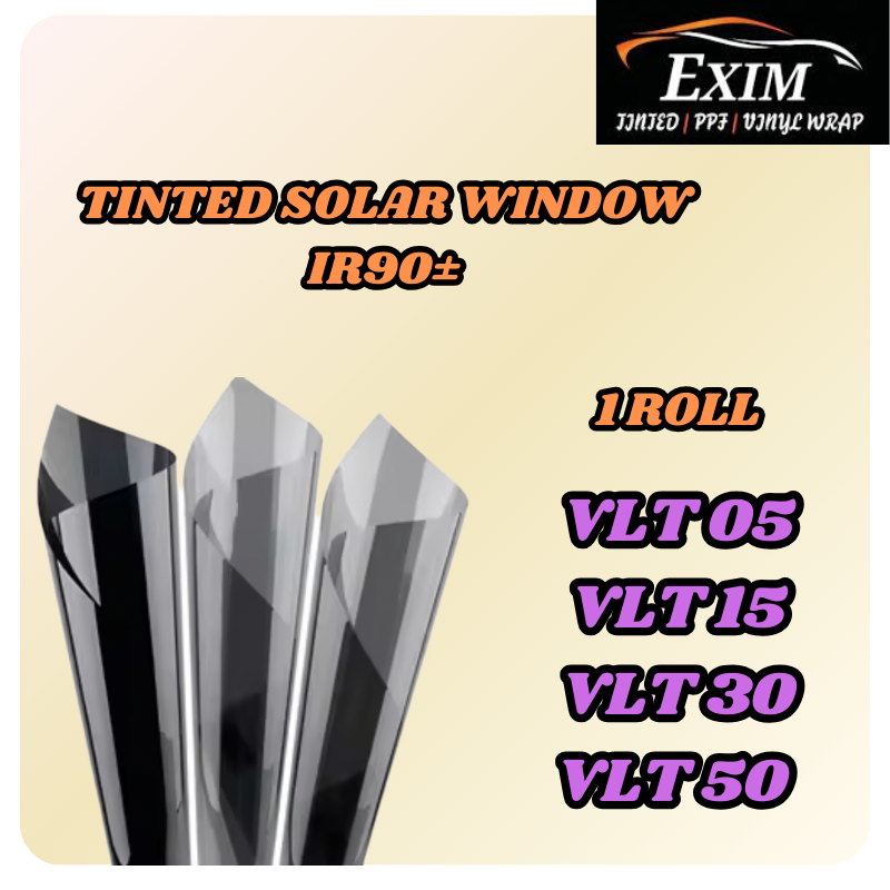 TINTED NANO CERAMIC IR90± (VLT 5/15/30/50) ( 1 ROLL ) | Shopee Malaysia