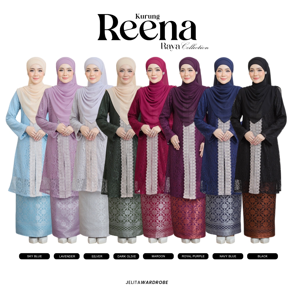 JELITA WARDROBE - KURUNG REENA DEWASA MUSLIMAH RAYA 2025 | Shopee Malaysia