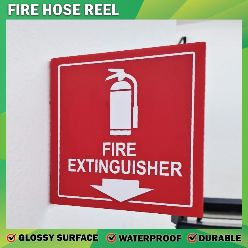 Fire Extinguisher 3D Signage V sign L shape sign Pemadam Api Fire ...