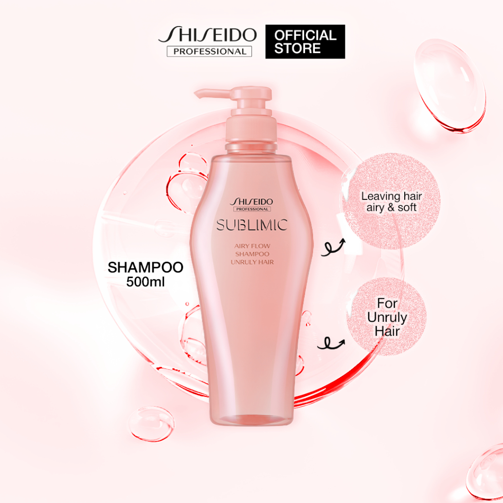 SHISEIDO PROFESSIONAL SUBLIMIC AIRY FLOW SHAMPOO 500ML [FOR FRIZZY AND UNRULY HAIR] | Shopee ...