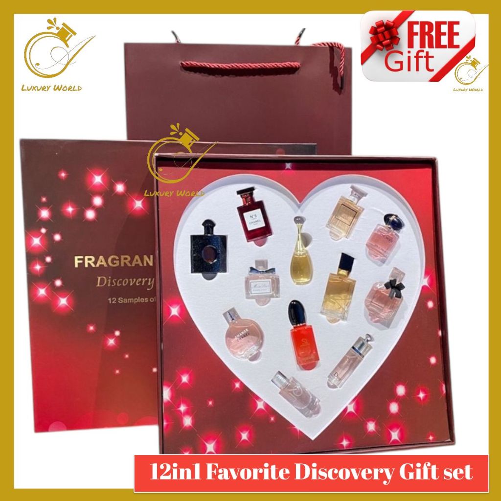 💯% Ori Fragnace Favorite Discovery perfume gift box 12in1 Mini mix ...