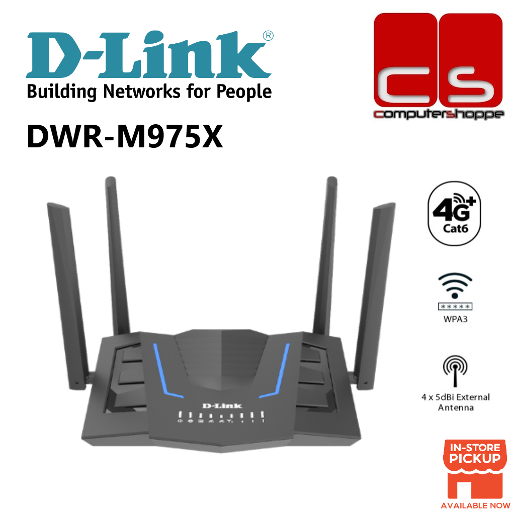D-Link 4G+ LTE Cat 6 Wi-Fi 6 Gigabit Mobile Router - DWR-M975X | Shopee ...