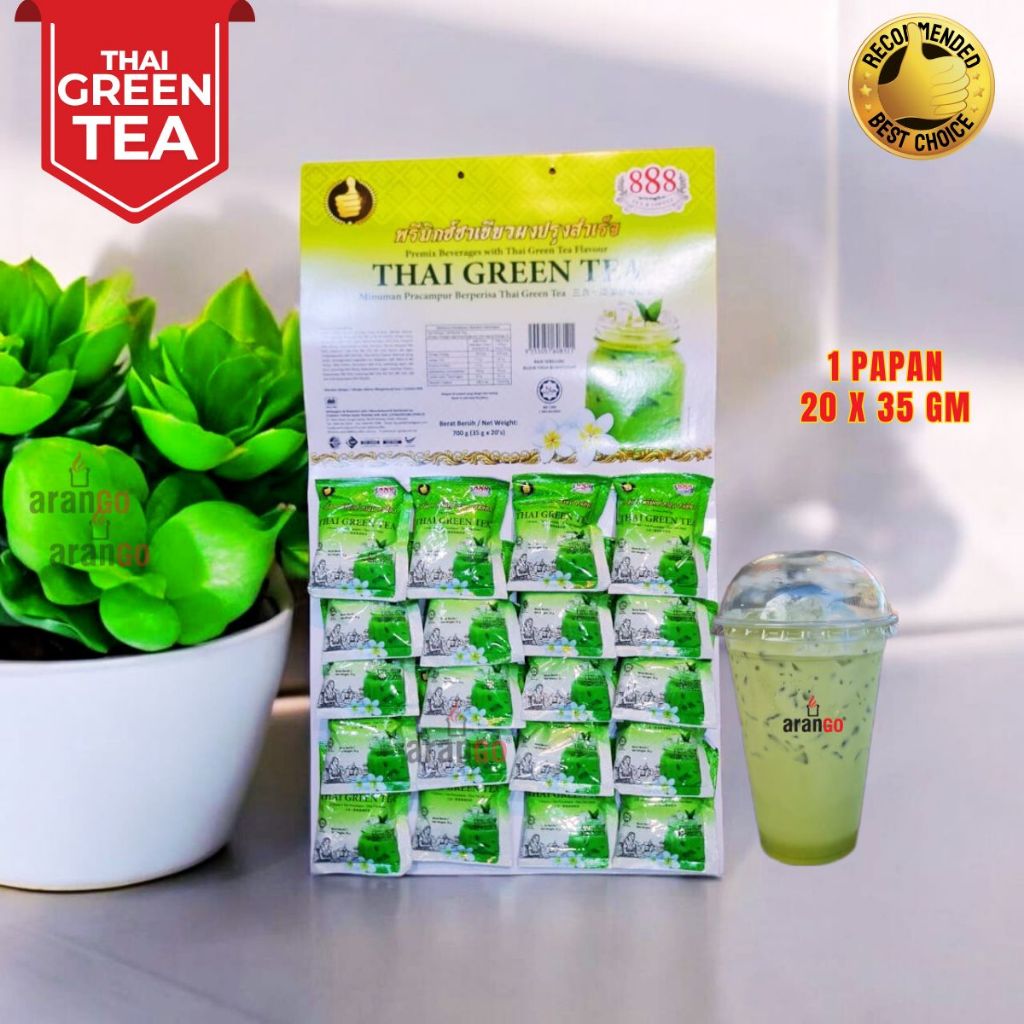 THAI GREEN TEA SACHET 888 (1 PAPAN 20 PEK X 35G) | Shopee Malaysia