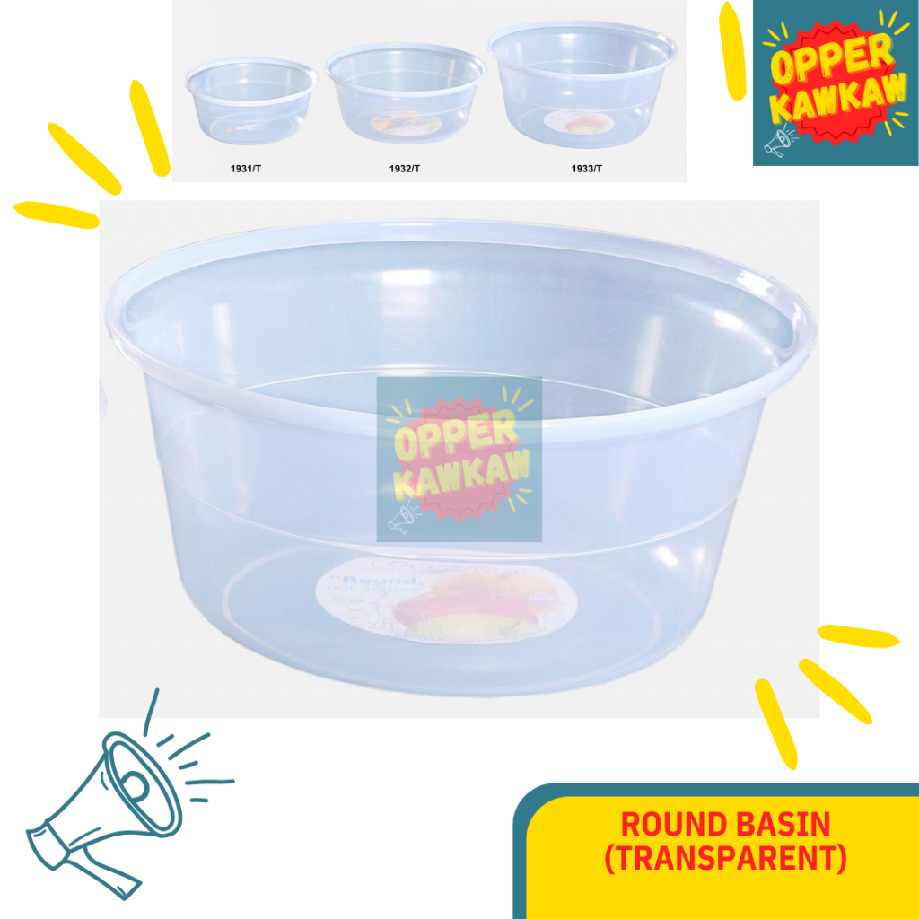 BestWare Dulang Besen Plastik Transparent Plastic Tray Basin Quality 1931/T 1932/T 1933/T ...