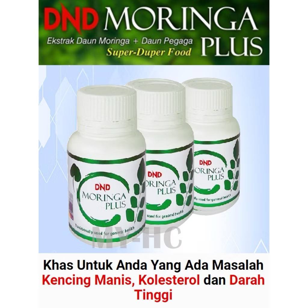 BUY 3 FREE 1[READY STOCK] DND Moringa Plus📢📢100% ORIGINAL💊60 Capsule ...