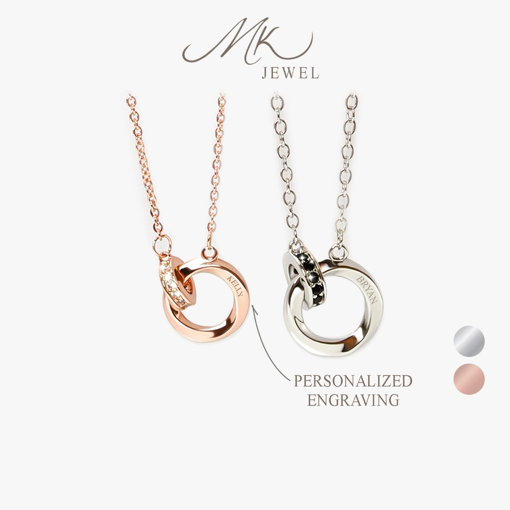 𝐌𝐊 𝐉𝐞𝐰𝐞𝐥 Eternal Loop Necklace [FREE ENGRAVING] | Shopee Malaysia