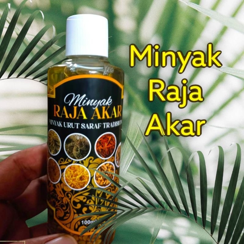 Minyak Angin Raja Akar Minyak Urut tradisional minyak herba (panas ...
