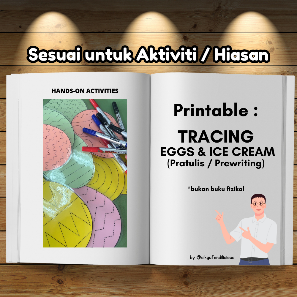 [Softcopy] Aktiviti Menyurih / Tracing Eggs & Ice Cream | Pratulis ...