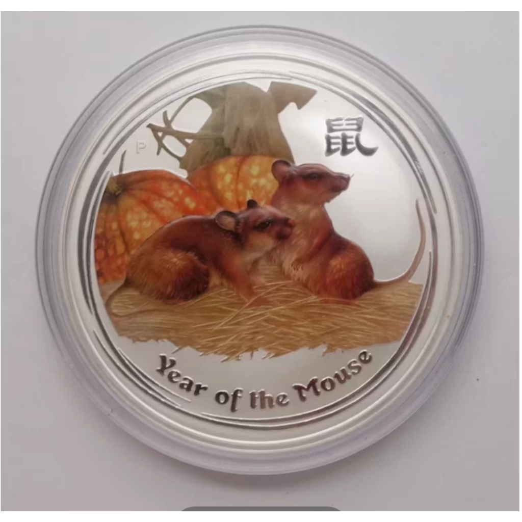 Perth Mint Australia Lunar Mouse 2008 1/2 kg kilo .999 Silver Coin ...