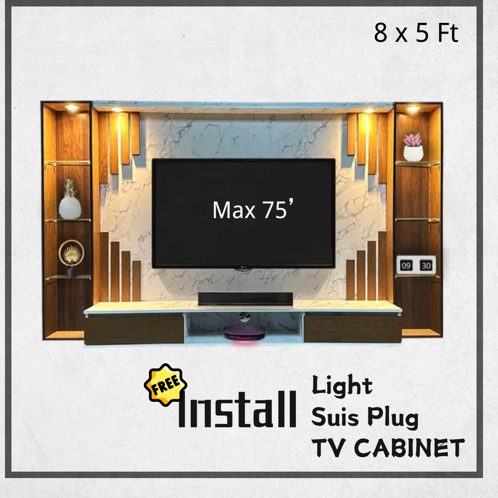 [EE LIFE DESIGN] 8ft x 5ft Tv Series / 8 FT Tv CABINET / 8 KAKI TV ...