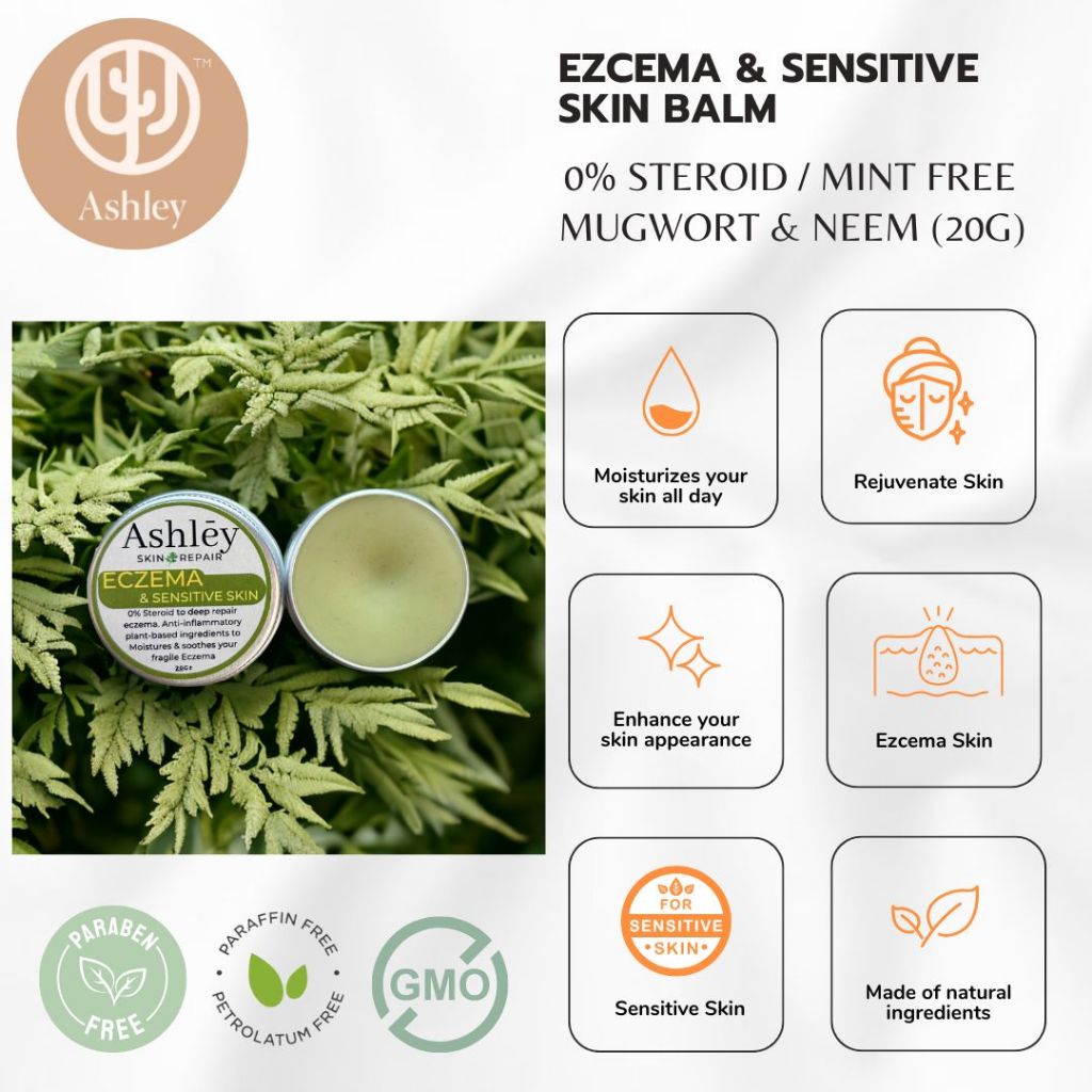 Ashley Eczema Balm | Mugwort | Neem | Eczema Cream | Psoriasis | Dry ...