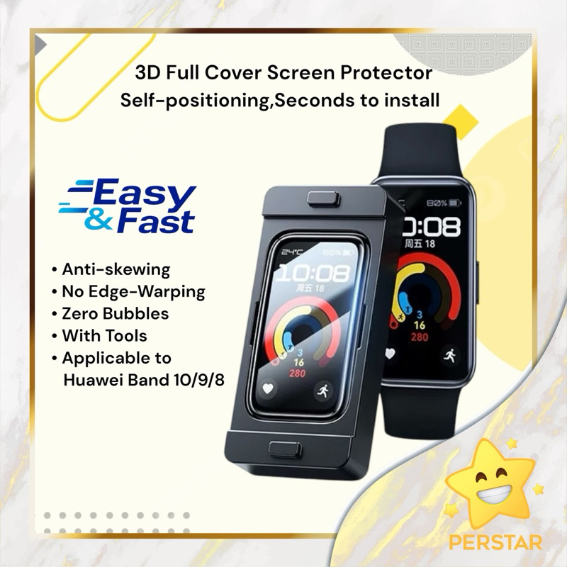HD Protective Film Screen Protector Guard HUAWEI BAND 10/Band 9/BAND 8 ...