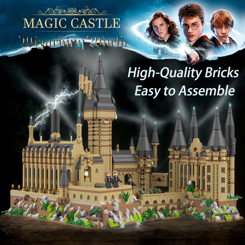 【Best Gift】Mainan Harry Potter Istana Hogwarts Building Blocks Toys Wizarding World Collector's ...