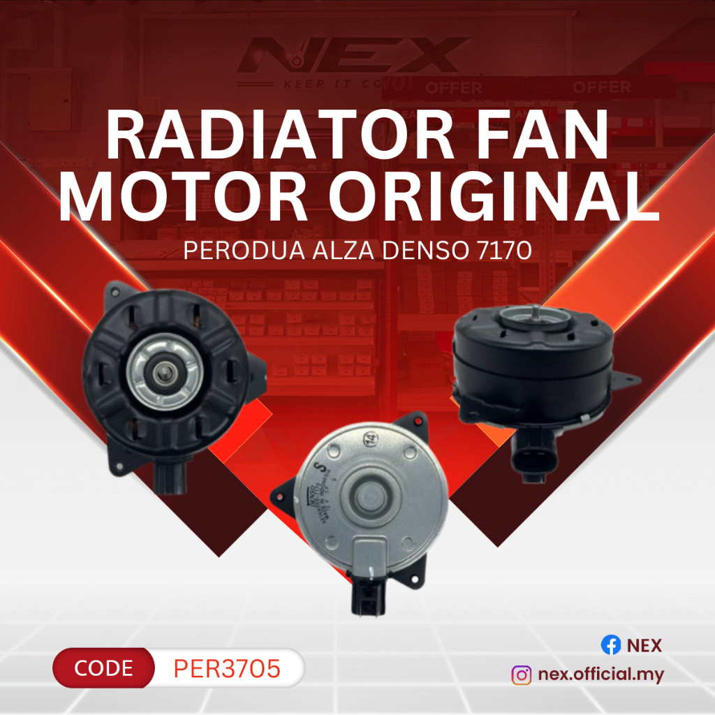 RADIATOR FAN MOTOR ORIGINAL PERODUA ALZA DENSO 7170 | Shopee Malaysia