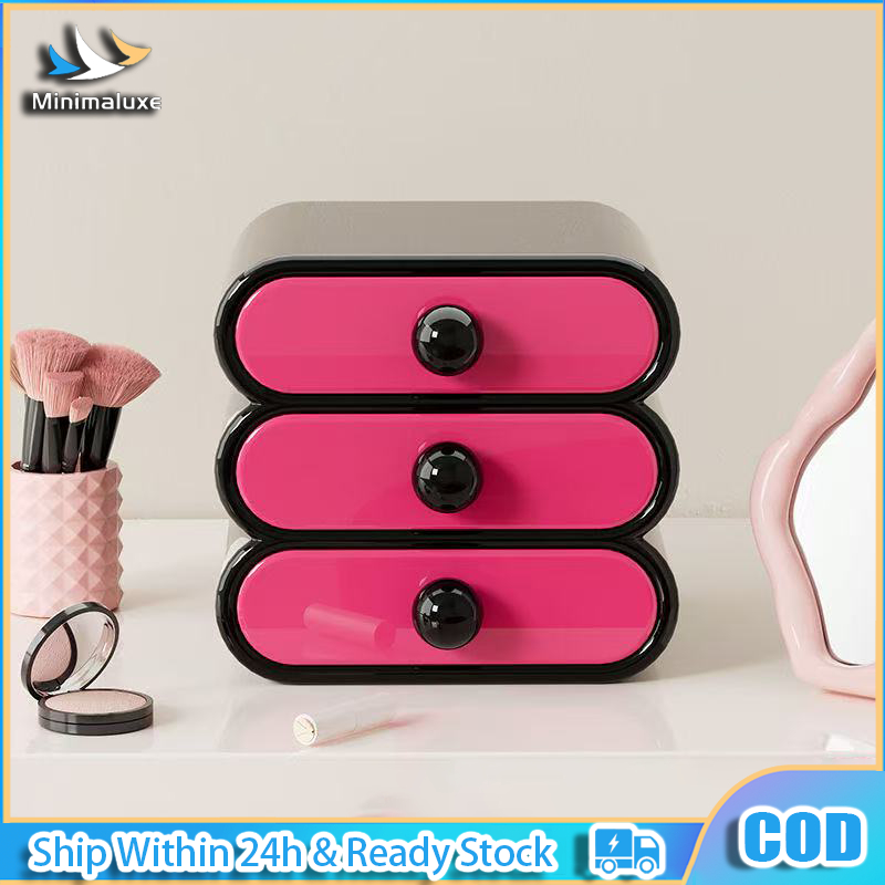 3 Layer Luxury Makeup Organizer Storage Box Cosmetic Organizer Makeup ...