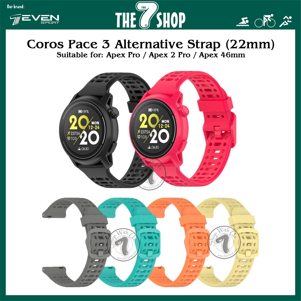 [NEW] Coros Pace 3 / Apex 2 Pro Alternative Silicone Strap 22mm / Tali ...