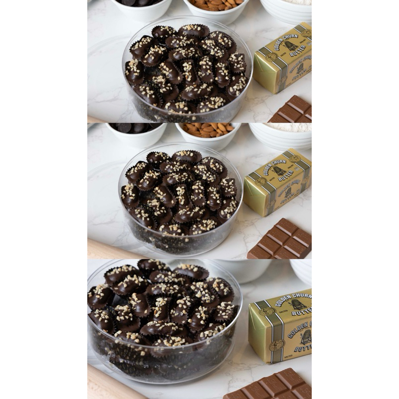 BISKUT RAYA 2025 / COOKIES 2025 / ALMOND LONDON PURE BELGIUM CHOCOLATE ...