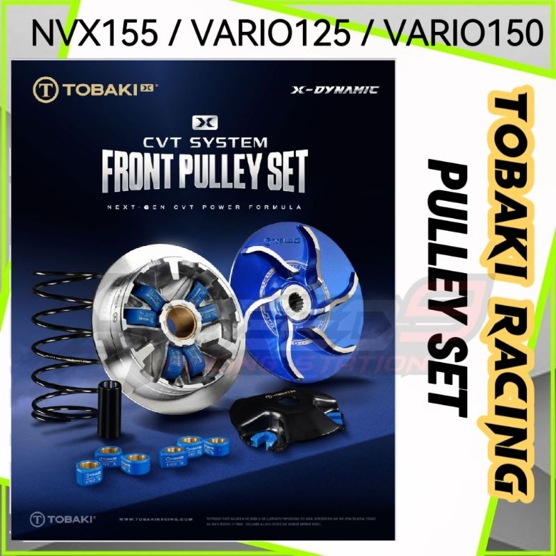 TOBAKI PULLEY RACING CVT FRONT PULLY SET WITH TORQUE SPRING VARIO125 ...