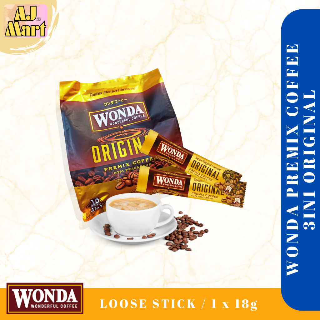 3in1 WONDA Loose Stick Premix Coffee (1x18g) | Shopee Malaysia