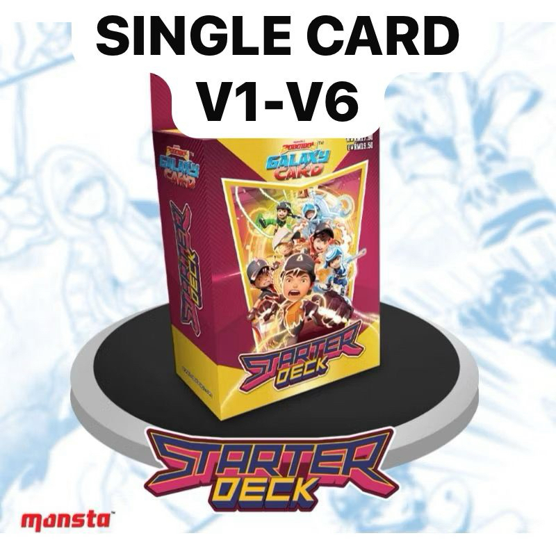 SINGLE CARD A & S STARTER DECK V1 V2 V3 V4 V5 V6 KAD LOOSE CARD A & S ...