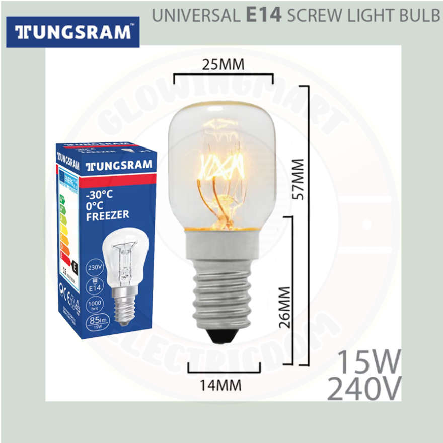 TUNGSRAM E14 Bulb Salt Lamp Bulb E14 Mentol Lampu Garam Light Bulb E14 ...