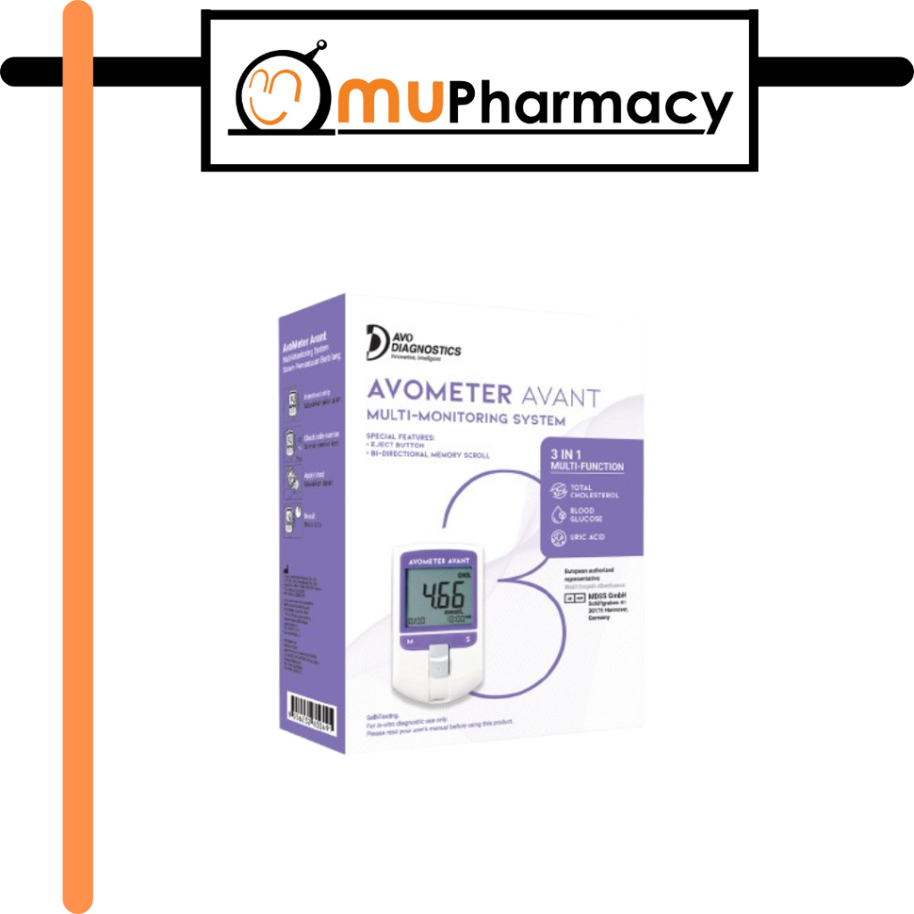 Avometer Avant Meter Only/ Avo Glucose Strips 2x25's/Avo Cholestrol ...
