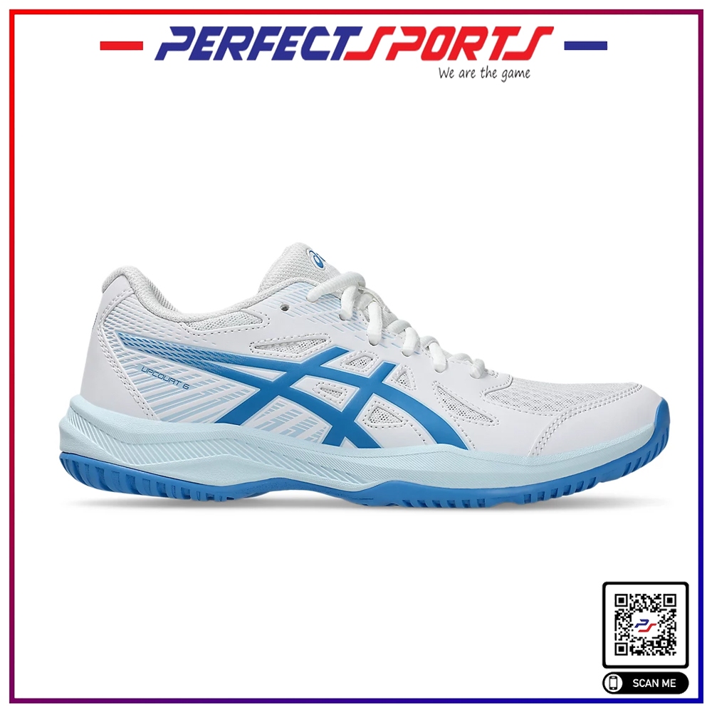ASICS UPCOURT 6 Women's Indoor Shoes WHITE/BLUE COAST | Shopee Malaysia