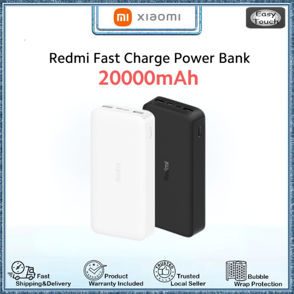 Xiaomi Redmi Fast Charge Power Bank 20,000mAh | Two Way 18W Fast ...