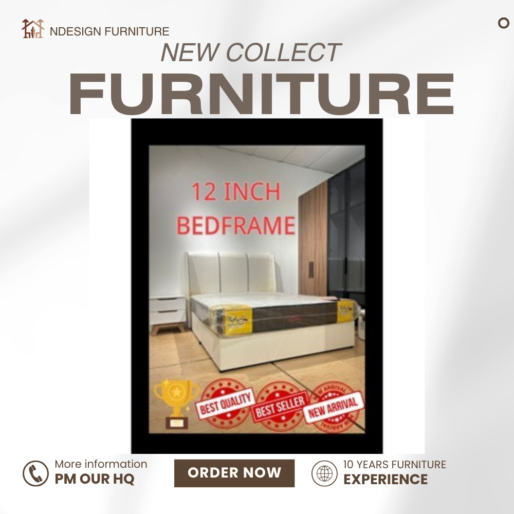 [N Design] 12 INCI KATIL / 12INCH KING DIVAN BASE / 12INCH SINGLE DIVAN ...