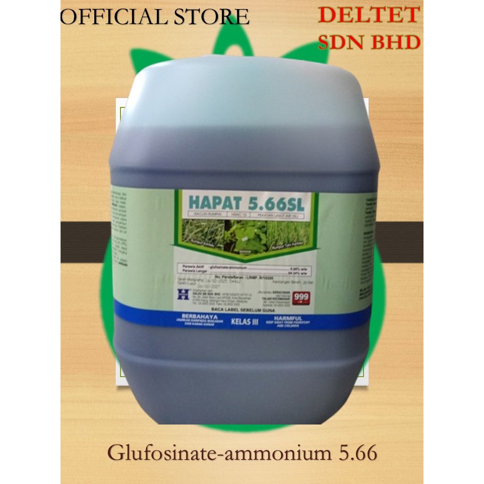 HAPAT 5.66SL- 20L -(Glufosinate-ammonium 5.66 ) /Sama Kenpat / Amas 5. ...