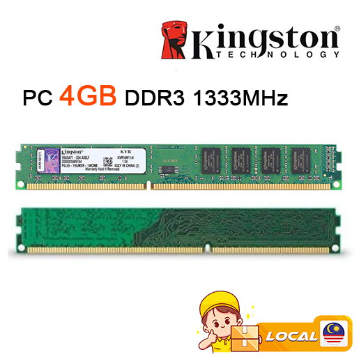 Kingston PC 4GB DDR3 1333Mhz PC Ram Intel AMD High Compatibility ...