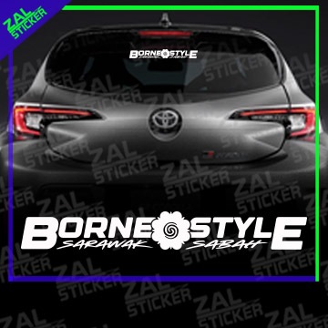 * STICKER KERETA BORNEO STYLE SARAWAK SABAH BUNGAI TERUNG MYVI AXIA ...