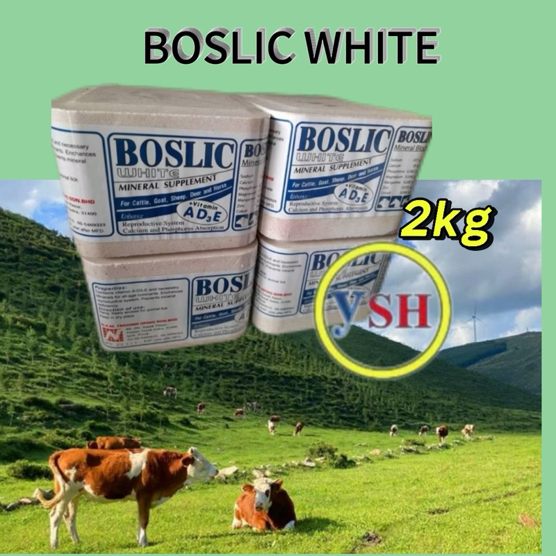 Boslic Mineral Block Haram Jilat Lembu/ Kambing/Rusa/Kuda Premium 2kg ...
