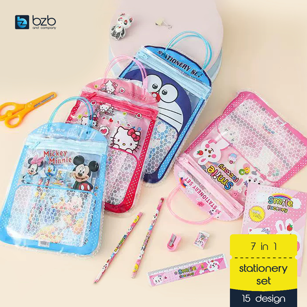 7 In 1 Stationery Set Kids Children Birthday Present Student Gift ...